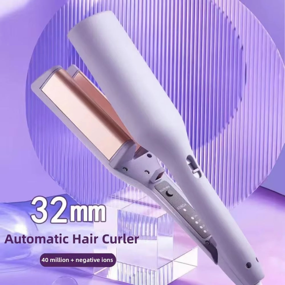 Hair Curling Iron 32Mm Deep Wave Hair Curler 4 Temperature Adjustable – Pervion